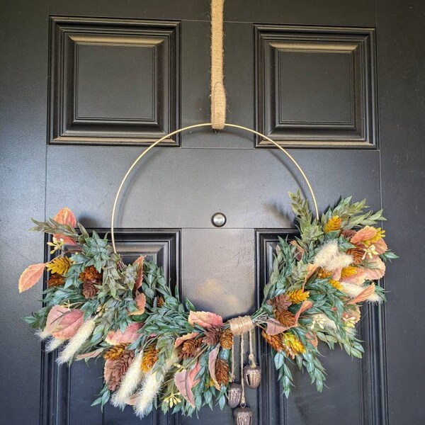 Over Door Swag, Beige Rose Swag, Wall Hanging, Year Round Home Swag ...