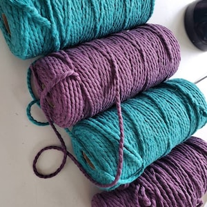 Macrame Cord 5mm Single Strand Twisted Macrame Cord/ Macrame | Etsy