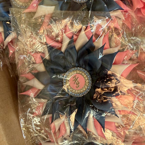 DST Inspired Oversized Violet and Ribbon Flower Corsage - Etsy