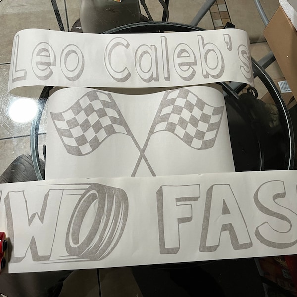 Two Fast Birthday Decal - Two Fast Backdrop - Two Fast Second Birthday ...