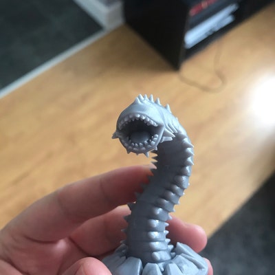 Purple Worm Giant Worm Miniature DND Tabletop - Etsy