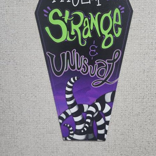 Alien Cells Coffin-shaped Metal Art Print: Goth Wall Decor, Psychadelic ...