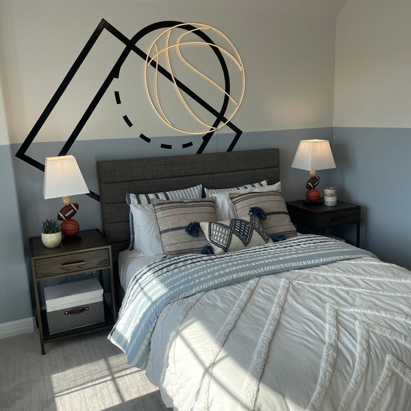 Basketball Free Throw Line Wall Decal. Boy's Room Home Decor ...