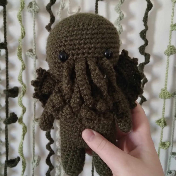 Cthulhu Crochet Pattern - Mini Cthulhu Eldritch God - Etsy
