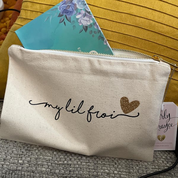 Bridesmaid Makeup Bags, Personalized Cosmetic Bags, Bridesmaid Proposal ...
