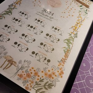 Lunar Calendar 2024 Moon Phases 2024 Moon Phases Calendar Manifesting ...
