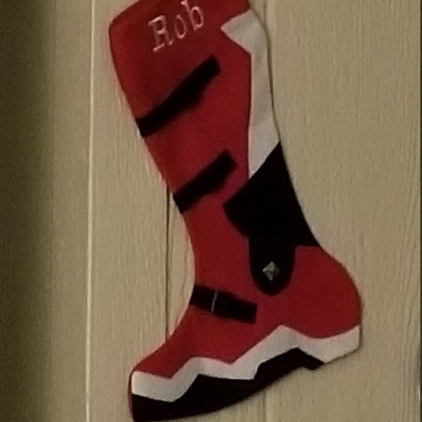 Motocross Stocking With FREE Embroidered Name - Etsy