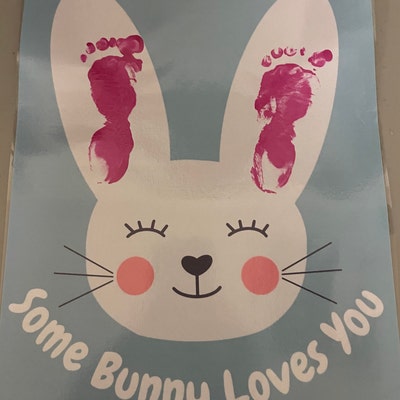 Easter Handprint Kid Craft, Easter Footprint Art, Baby Footprint Craft ...