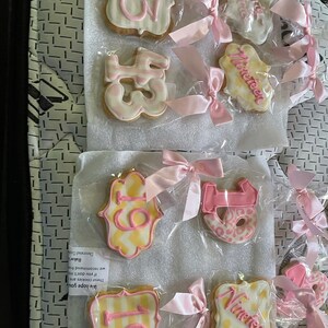 Custom Number Assortment Cookies Set of 6 Crunchy Shortbread | Etsy