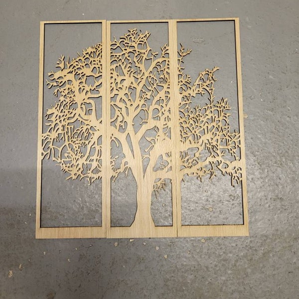 Panel Tree Tree Svg Laser Cut Files Vector Files, for Laser Cut, Cnc ...