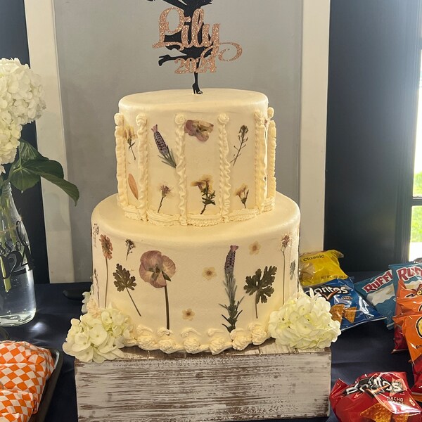 120 Edible Pressed Flowers, Pastel Cupcake Blend, Organic Foodsafe Chem ...