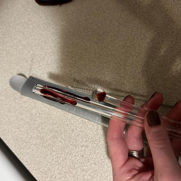 Blood Drips Glass Drinking Straw - Etsy