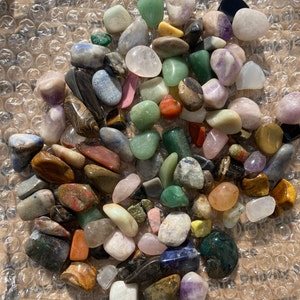 Assorted Mix Tumbled Stones: SMALL MEDIUM or LARGE Sizes - Etsy