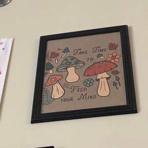 Mushroom Boho Print Boho Art Boho Decor Spiritual Inspirational 8X10 ...