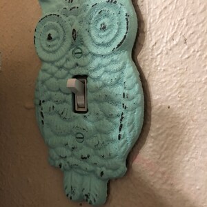 Shabby Chic, Owl Light Switch Cover, Farmhouse, Bird Decor, Single ...