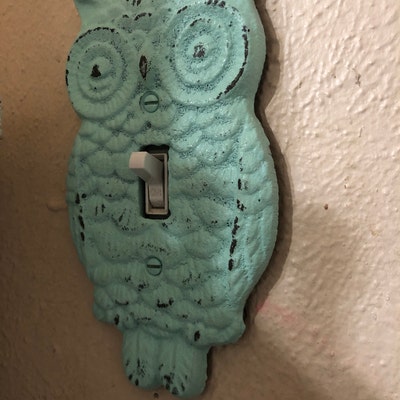 Shabby Chic, Owl Light Switch Cover, Farmhouse, Bird Decor, Single ...
