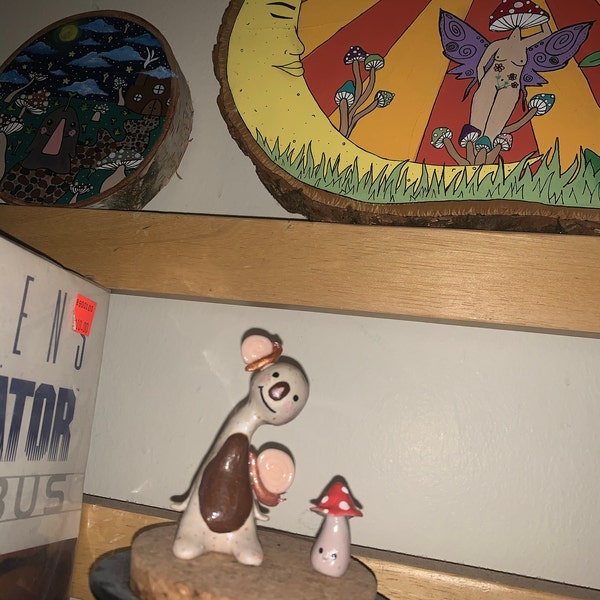 Happy Forest Goblin Figurine Polymer Clay Sculpture Goblincore Gifts ...