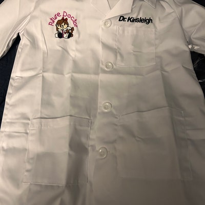 Toddler Lab Coat With Personalized Embroidery and Embroidery Design - Etsy