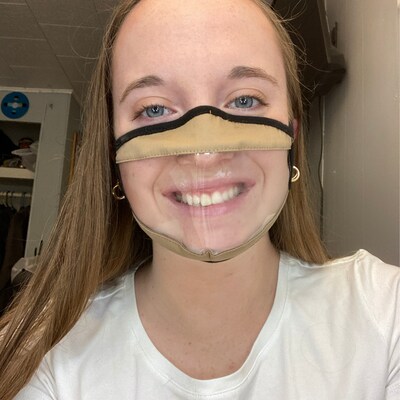 Clear Window Face Mask With Nose Wire & Filter Adult/child THE TEACHER ...