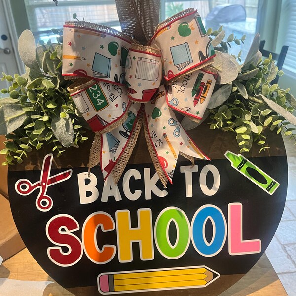 Back to School Door Sign | Back to School Sign | Classroom Sign ...