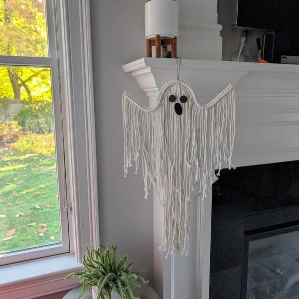 Halloween Ghost Macrame Wall Art for Spooky and Fun Gothic Decor V73 - Etsy