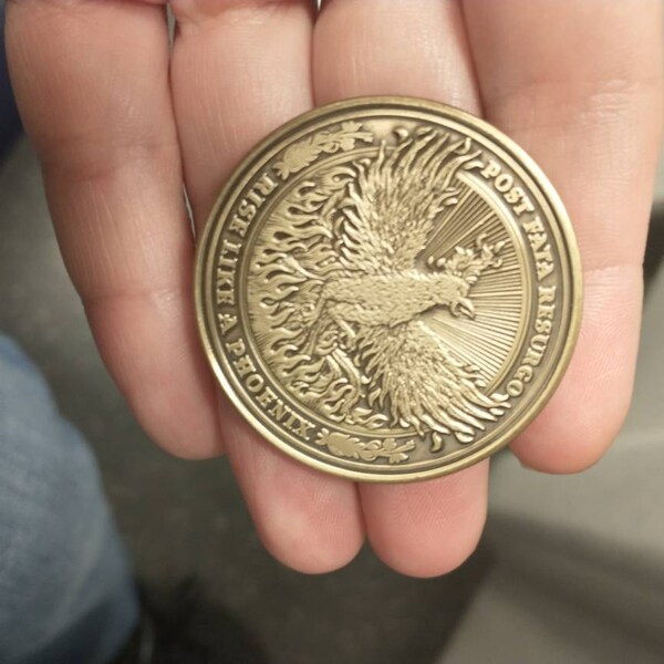 Phoenix Coin| EDC Reminder Challenge Coin | Phoenix Bird Fire Rising ...