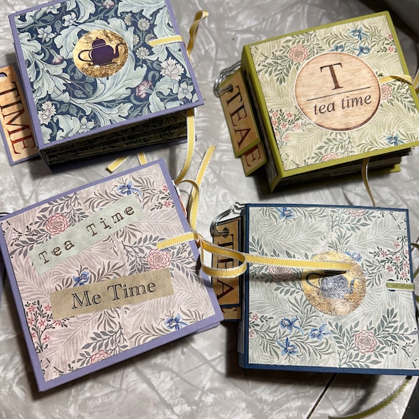 Digital Printable Tea Bag Envelope Folio, Tea Lover Gift, Hand Made Tea ...