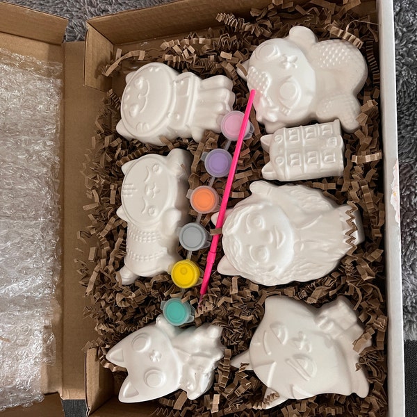 Pokee Characters Inspired Plaster of Paris Craft Box - Activity Set ...