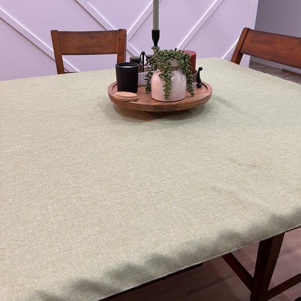 Faux Burlap Textured Solid Tablecloth / Home / Wedding / Picnic ...