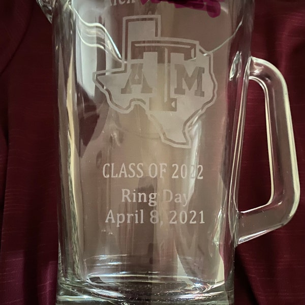 Lone Sailor Beer Mug USN Navy Etched Glass - Etsy