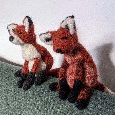 Fox Cub Knitting Pattern - Etsy