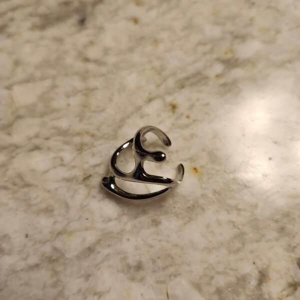 Y2k Branch Thorn Ring Open Adjustable Unique Silver Ring Edgy Spike Barbed Wire Ring Chunky ...