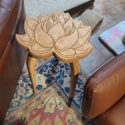 Lotus Flower Plant Stand Plant Stool Plant Shelf Side - Etsy