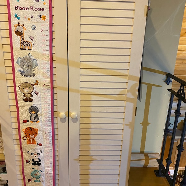 Height Growth Chart Machine Embroidery Design - Etsy
