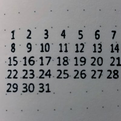 Calendar Stamp Set Monthly Stamps Planner Stamps Craft - Etsy UK