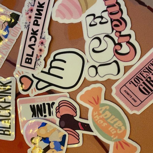 Blackpink Stickers Set | Blink Stickers | Lovesick Girls Stickers | 10 ...