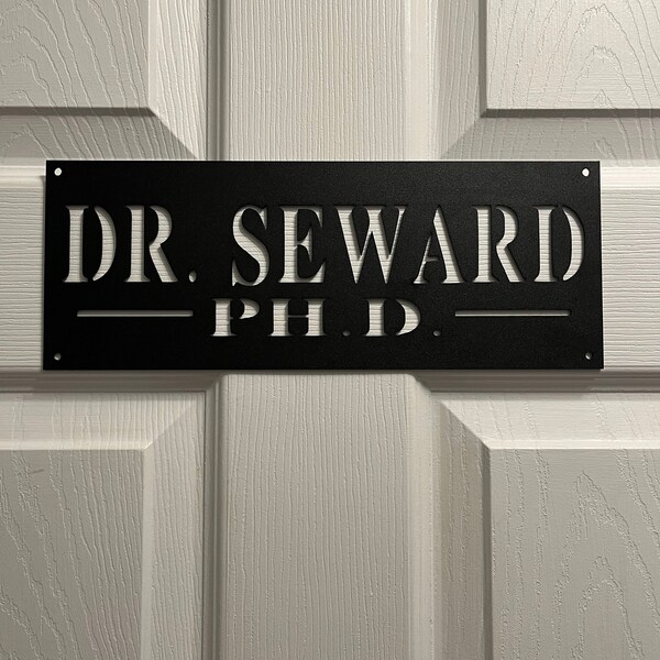 Personalized Metal Sign for Doctors Office Signs for Business Metal ...