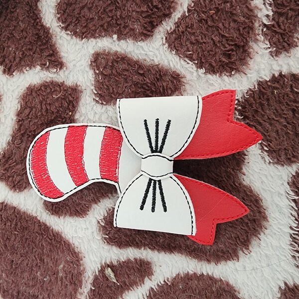 Math Hair Bow Pi Square Root Hair Clip Embroidered Back to School ...