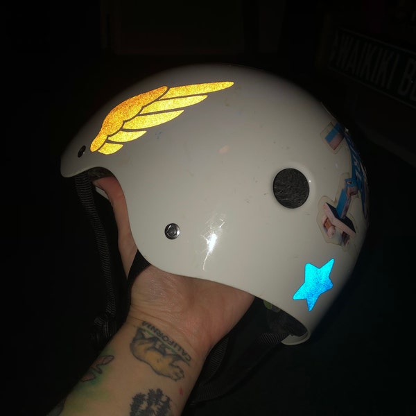 Wings Reflective Decal Set, Guardian Angel Wing Motorcycle Helmet ...