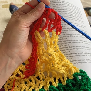 PATTERN Rasta Crop Top Crochet PATTERN PDF Digital File Beginner ...