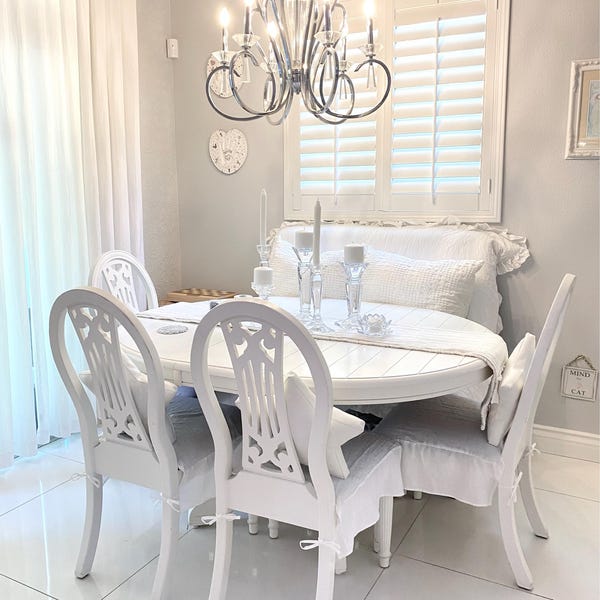 Parson Linen Chair Cover Slipcover Minimalist Style Short - Etsy