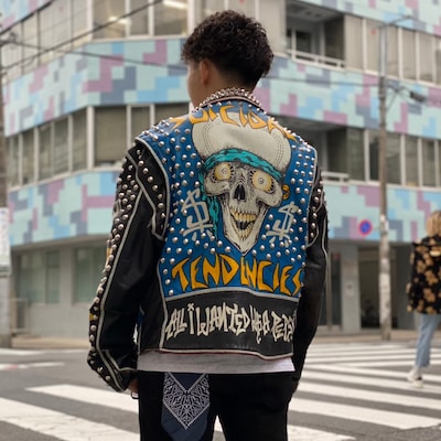 Studded Levi's Denim Jacket Oversize Boyfriend Fit Women / Men ...