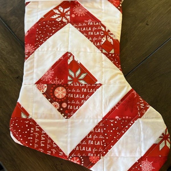 Patchwork Christmas Stocking - PDF Pattern - Etsy