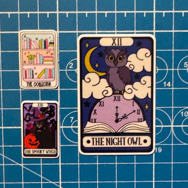 The Bat Boys Bookish Holographic Tarot Card Stickers, Spicy Books ...