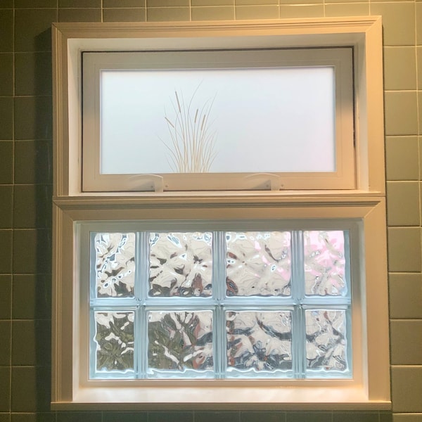 Reeds Grass Privacy Window Film: Etched Glass Effect - Etsy