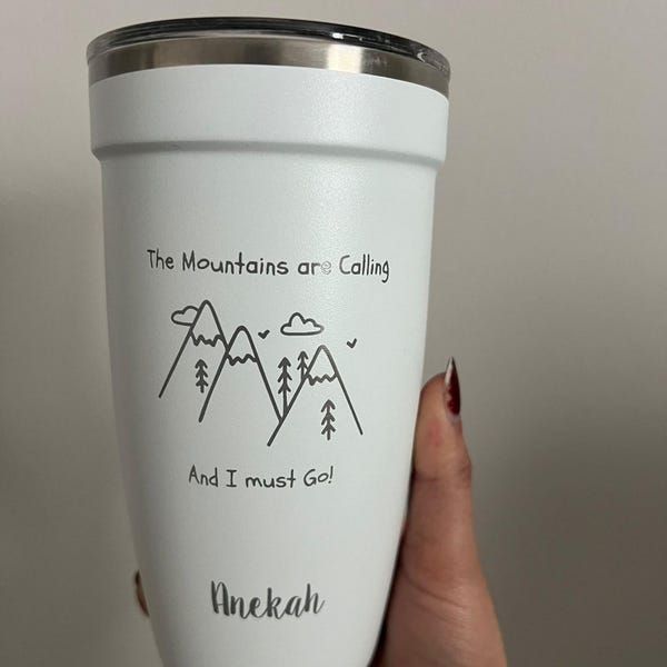 Actual Footprint Engraving Tumbler Baby Footprints Real Handprint Mug ...