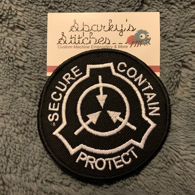 SCP Patch with Text - Etsy