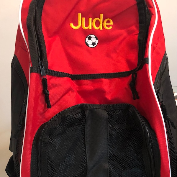 Name With Soccer Ball Soccer Backpack, Name Soccer Backpack ...
