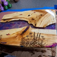 Laser Engrave File Pine Monogram SVG, Lightburn Glowforge Wood Burn ...