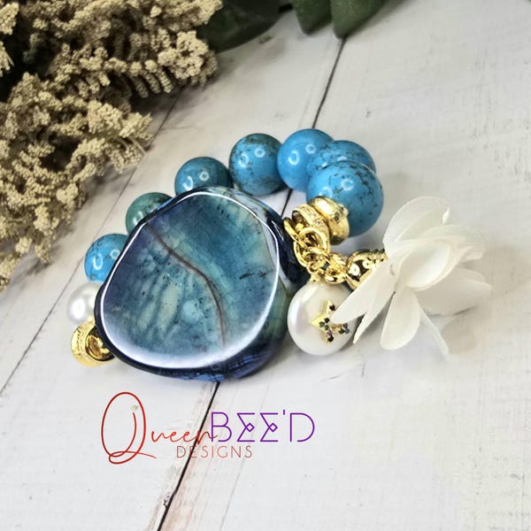 Amazonite Pendant: Gunmetal Plated Copper Bezel, Faceted Triangle (12mm ...